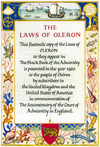 Un código marítimo medieval, los Roles de Olerón – Blog Cátedra de ...