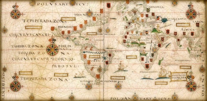 América en el mapa de Diego Gutierrez (1562) – Blog Cátedra de Historia ...